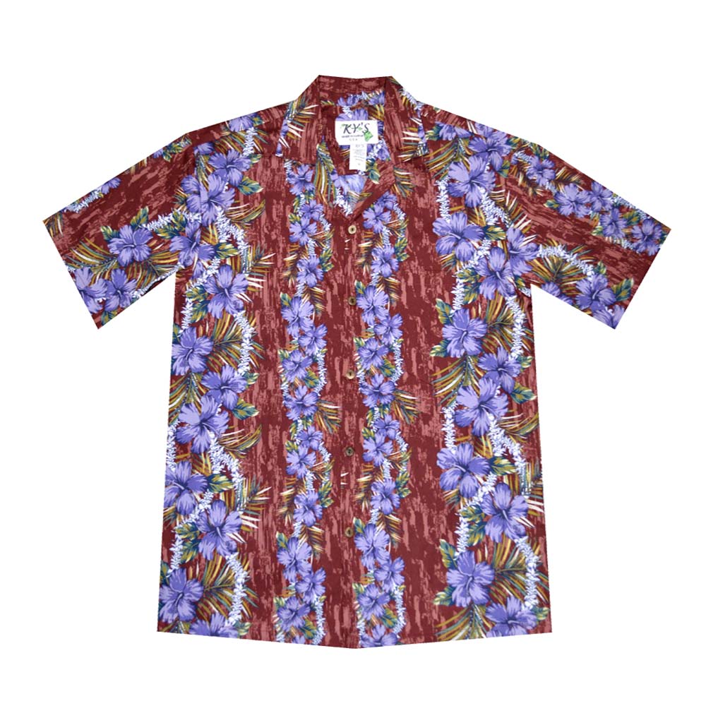 Lei of Aloha Hawaiian Cotton Shirt - Authentic Aloha Shirt Made in ...