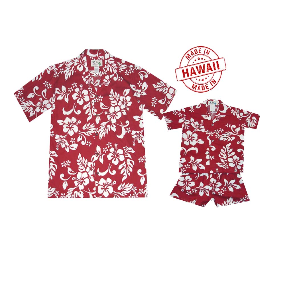 Original Hibiscus Dad and Me Shirts– Father Son Hawaiian Outfits ...